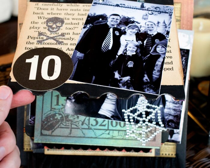 How to Make a Photo Halloween Countdown Calendar - Polka Dot Chair