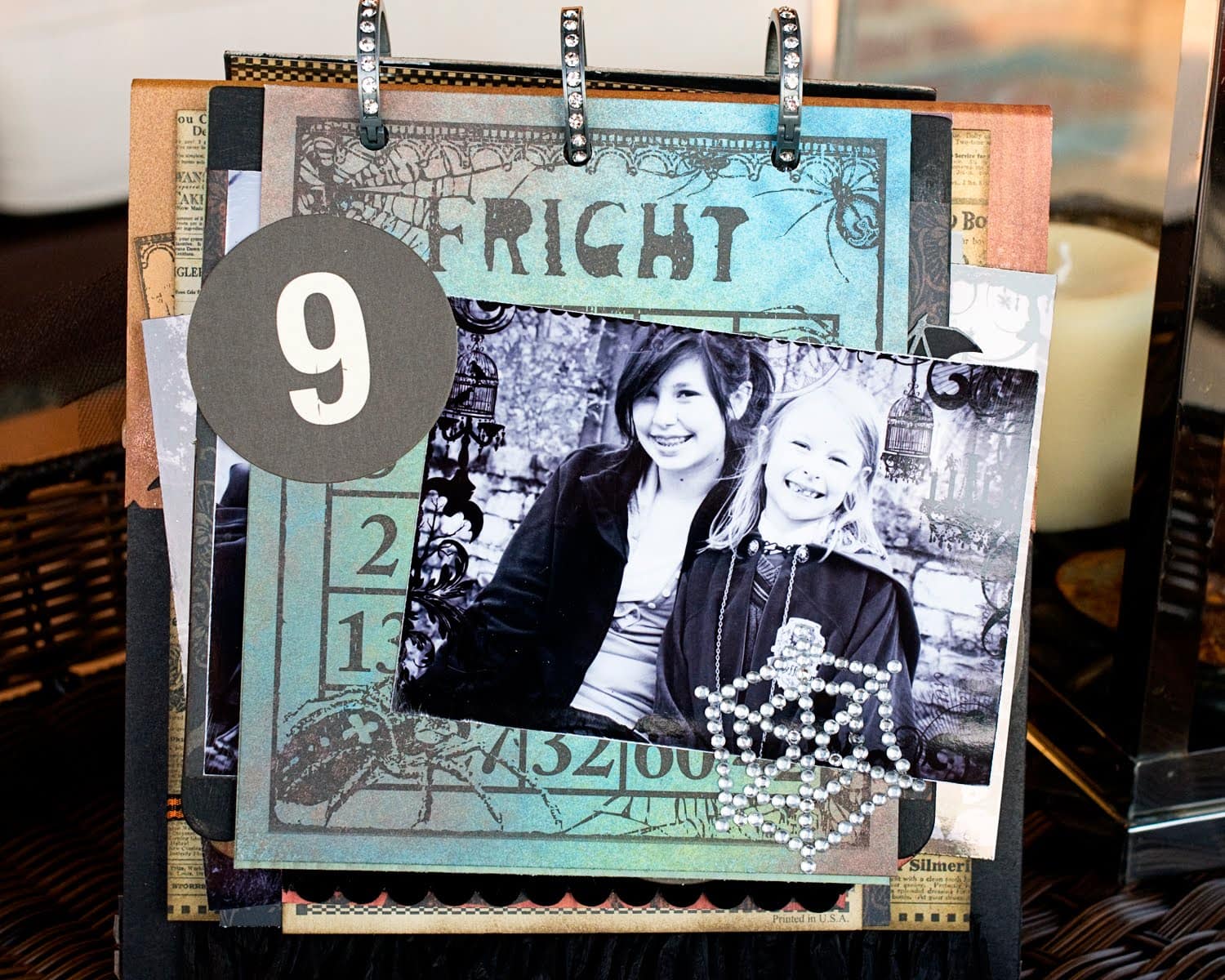 How to Make a Photo Halloween Countdown Calendar - Polka Dot Chair