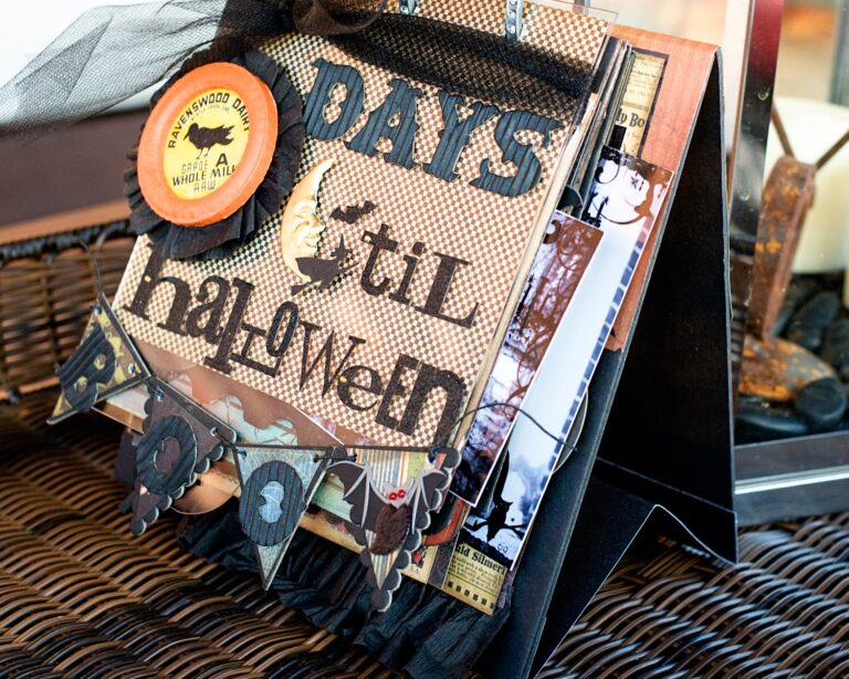 How to Make a Photo Halloween Countdown Calendar - Polka Dot Chair
