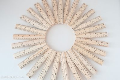 How to make a Ruler Wreath - The Polkadot Chair