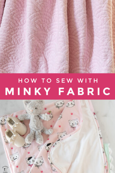 How to Sew with Minky Fabric, Beginner Tips | Polka Dot Chair