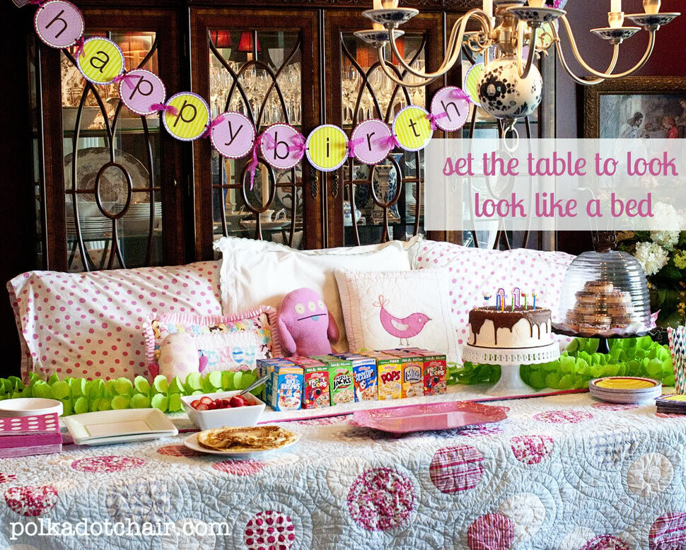 How to Host a Simple Un-Slumber Party | The Polkadot Chair