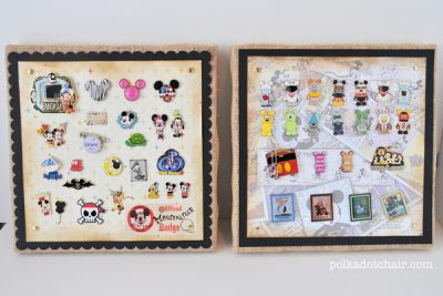 DIY Disney Trading Pins Display Idea | The Polkadot Chair