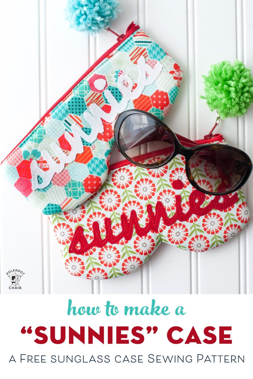 Sunnies Glasses Case Sewing Pattern | Polka Dot Chair