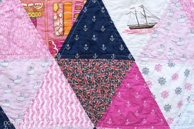 How to make a Simple Triangle Quilt | Polka Dot Chair