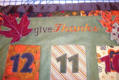 Thanksgiving Advent Calendar Tutorial, the Polka Dot Chair