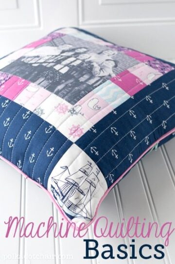How to Quilt with a Sewing Machine | Polka Dot Chair