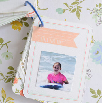 Mini Photo Albums made from Project Life Cards