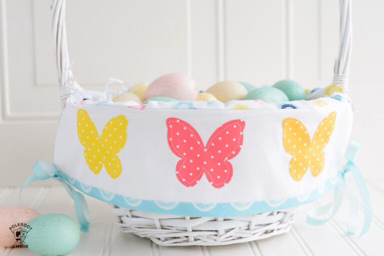How to Make a Basket Liner for an Easter Basket | Polka Dot Chair