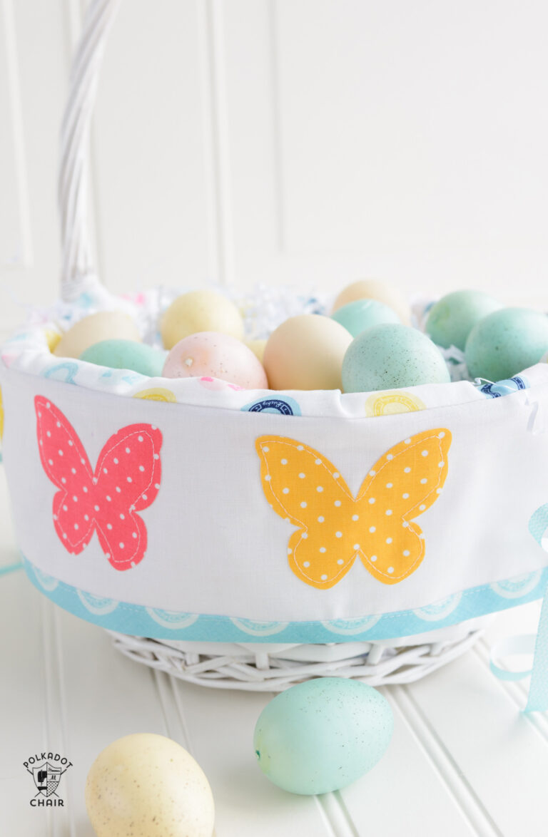 How to Make a Basket Liner for an Easter Basket | Polka Dot Chair