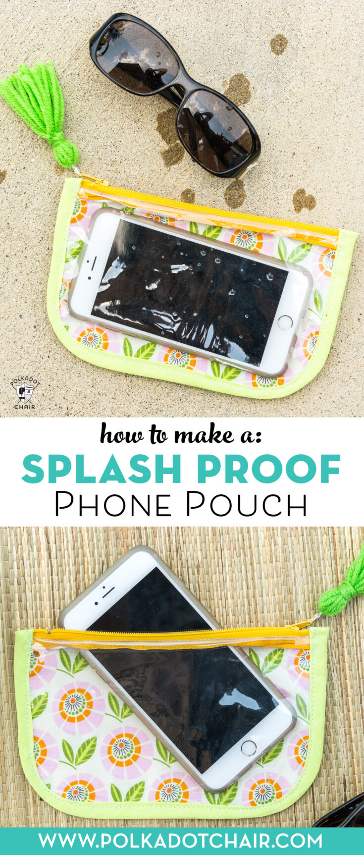 How to Make a Phone Case that is Splash Proof | Polka Dot Chair