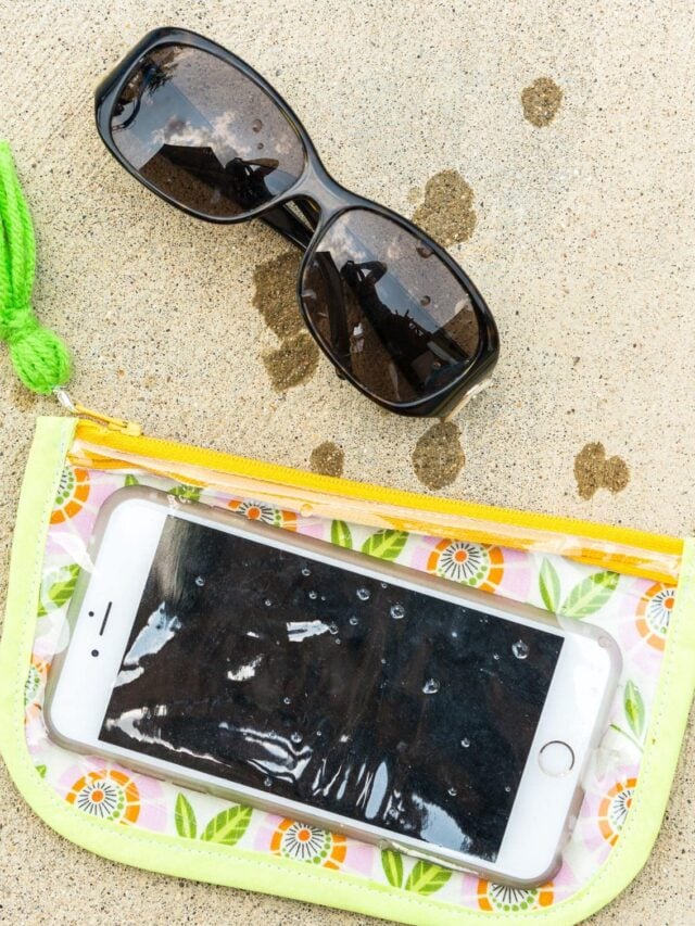 How to Make a Phone Case that’s Splash Proof Story - The Polka Dot Chair