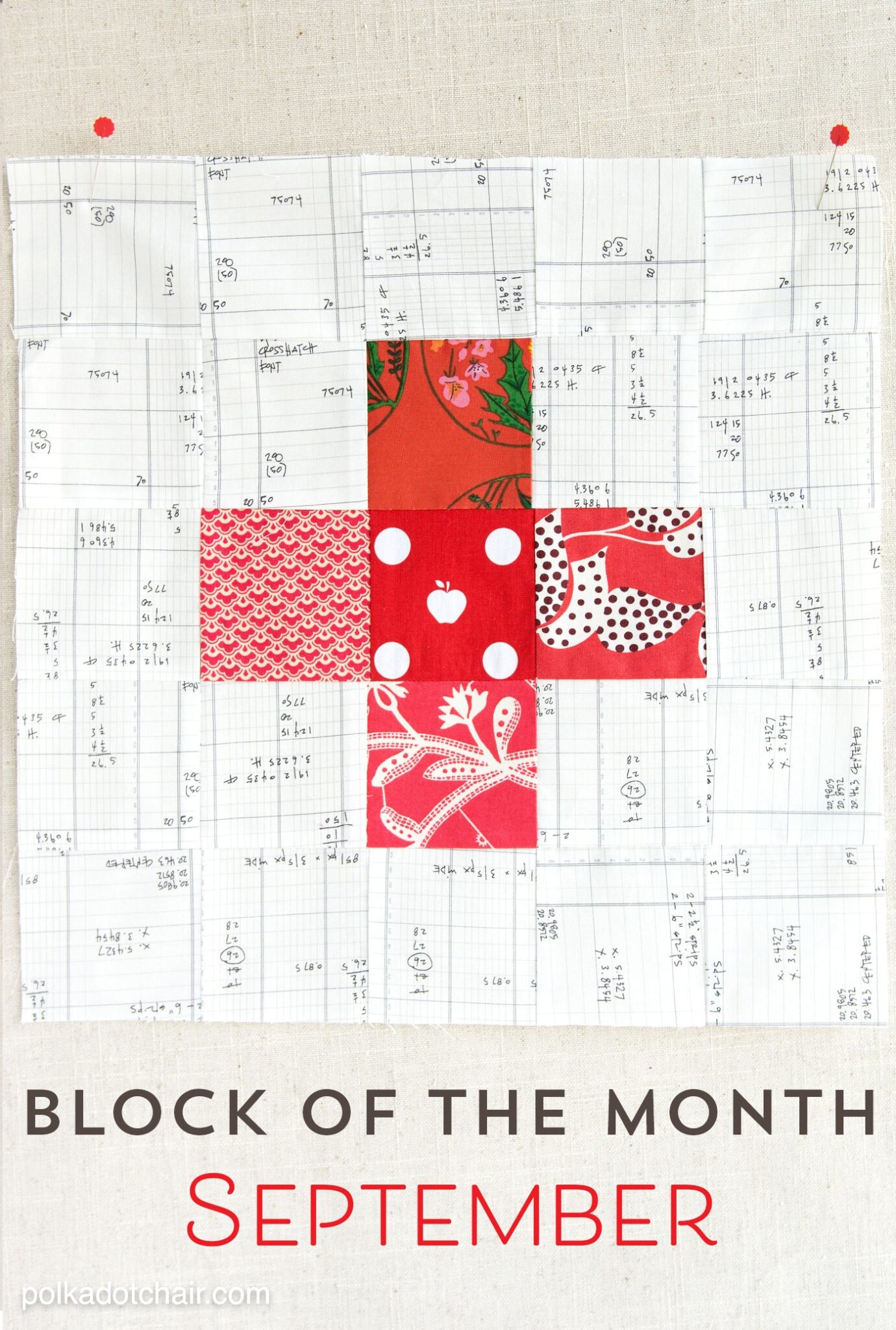 Learn How to Make a Plus Quilt Block | Polka Dot Chair