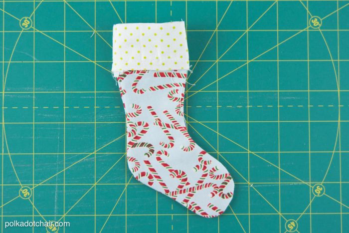 Free Mini Christmas Stocking Sewing Pattern | Polka Dot Chair