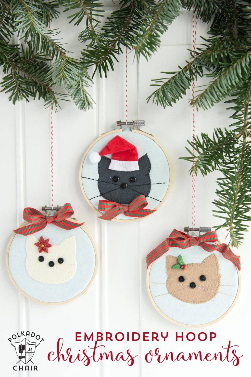 30+ Homemade Christmas Ornament Patterns | Polka Dot Chair