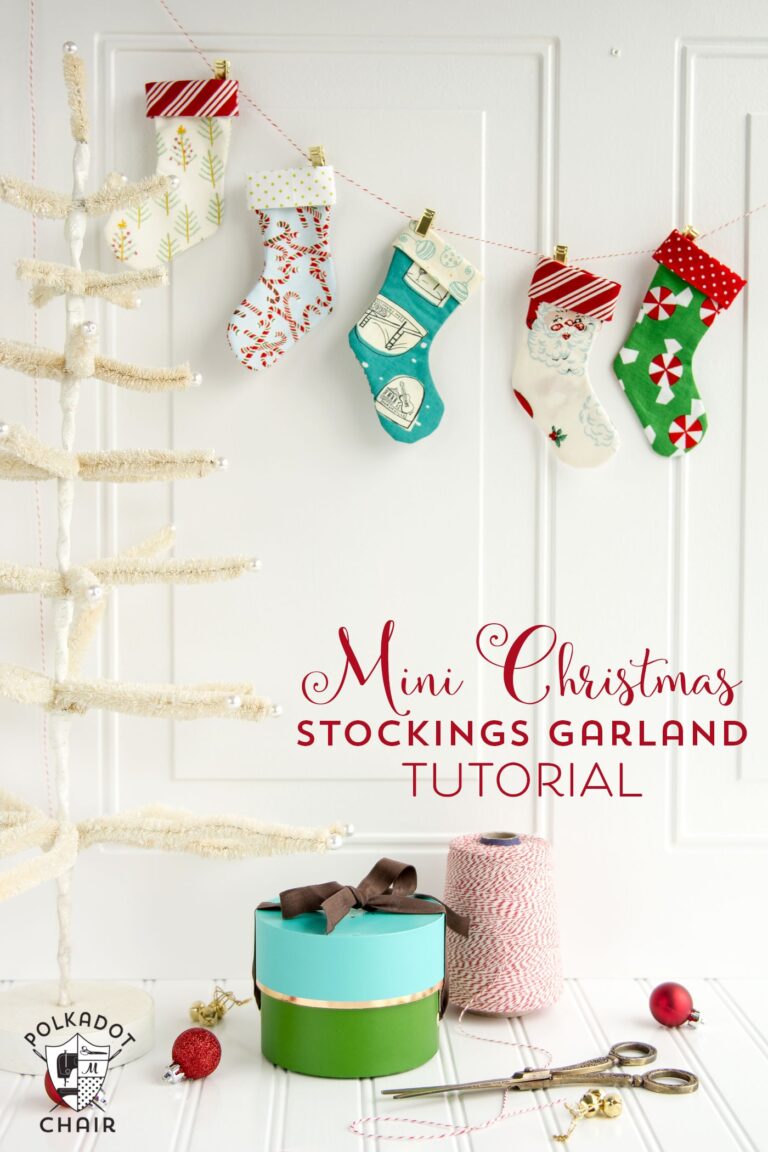 Free Mini Christmas Stocking Sewing Pattern | Polka Dot Chair