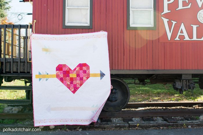 My Valentine's Day Heart Quilt - The Polka Dot Chair