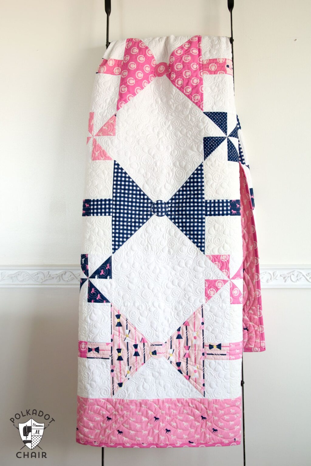 The Dad's Bow Ties Quilt Pattern - The Polka Dot Chair