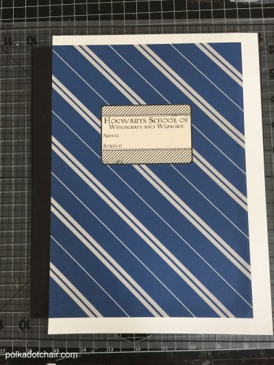 DIY Hogwarts Inspired Notebooks; a Harry Potter Craft Idea