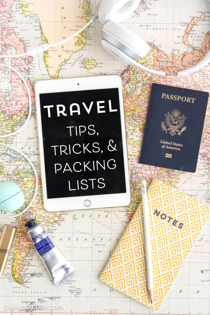 Airplane Travel Tips & Free Printable Packing List - The Polka Dot Chair