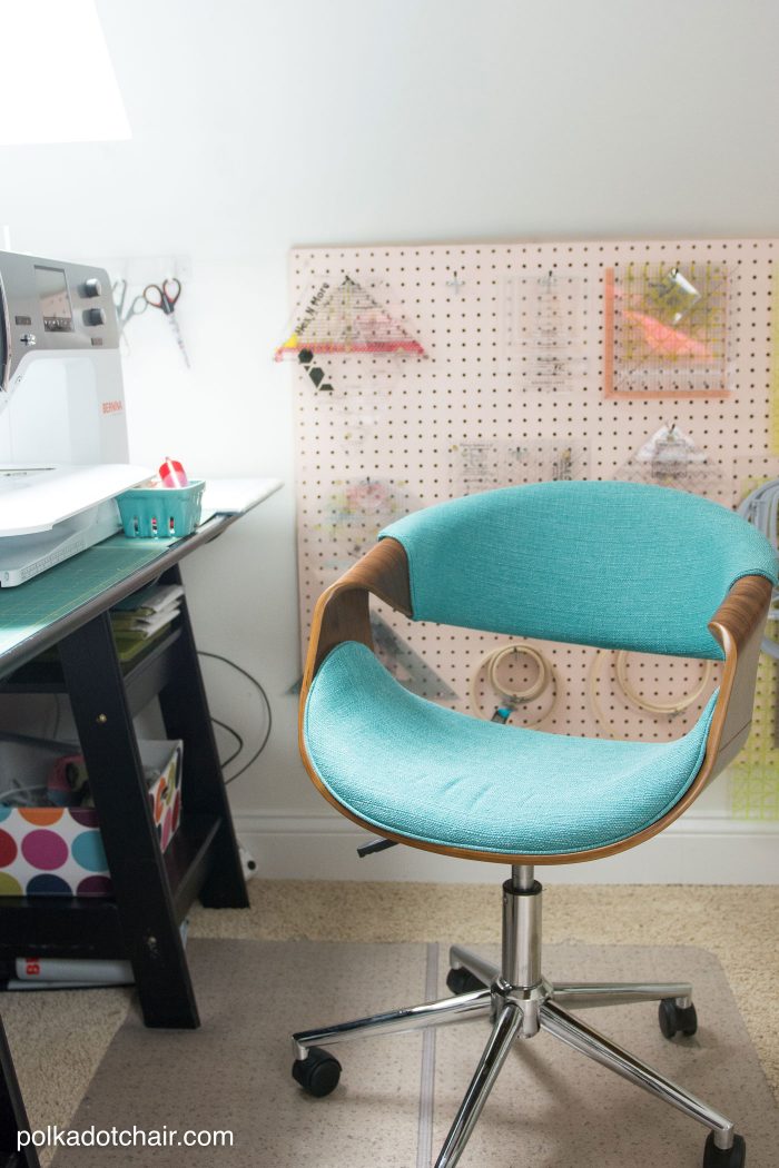 Cute & Clever Sewing Room Organization Ideas - The Polka Dot Chair