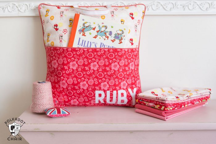 EASY Reading Pillow Pattern - The Polka Dot Chair