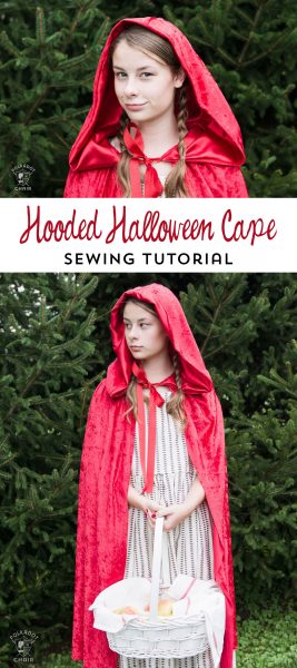 How to Make a Costume Cape with a Hood - The Polka Dot Chair