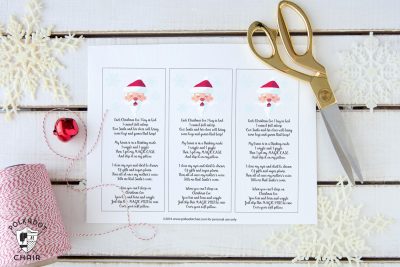 Free Printable Christmas Pillowcase Poem - The Polka Dot Chair