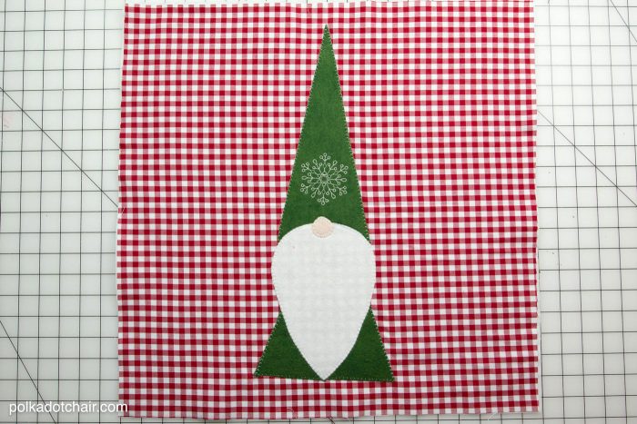 Christmas Gnome Pillow Sewing Pattern | Polka Dot Chair