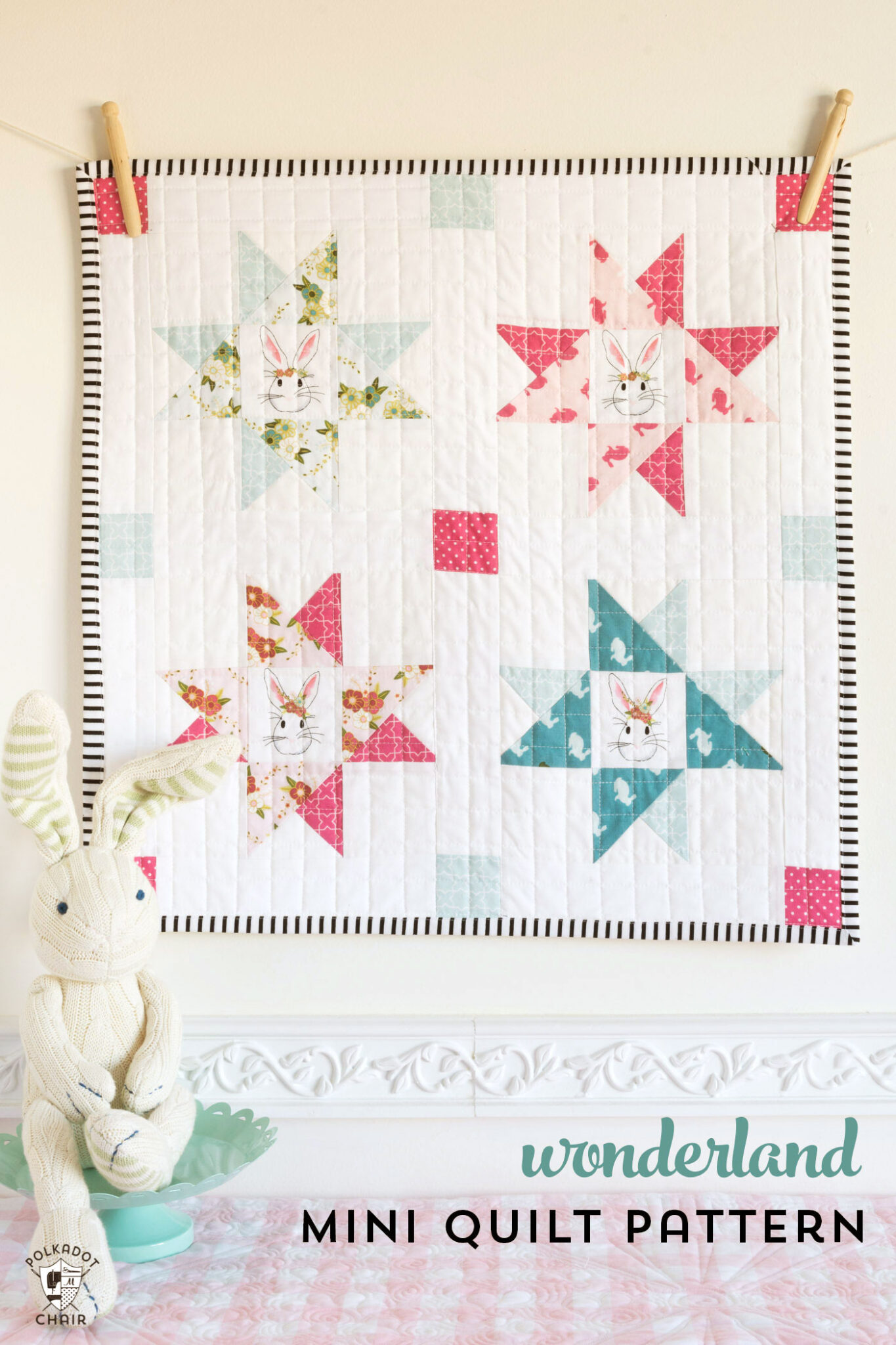 Tiny Wonderland; a Free Mini Quilt Pattern - The Polka Dot Chair
