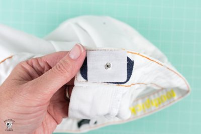 How to Fix a Broken Jeans Button - The Polka Dot Chair