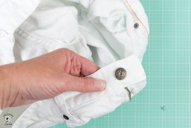 How to Fix a Broken Jeans Button - The Polka Dot Chair