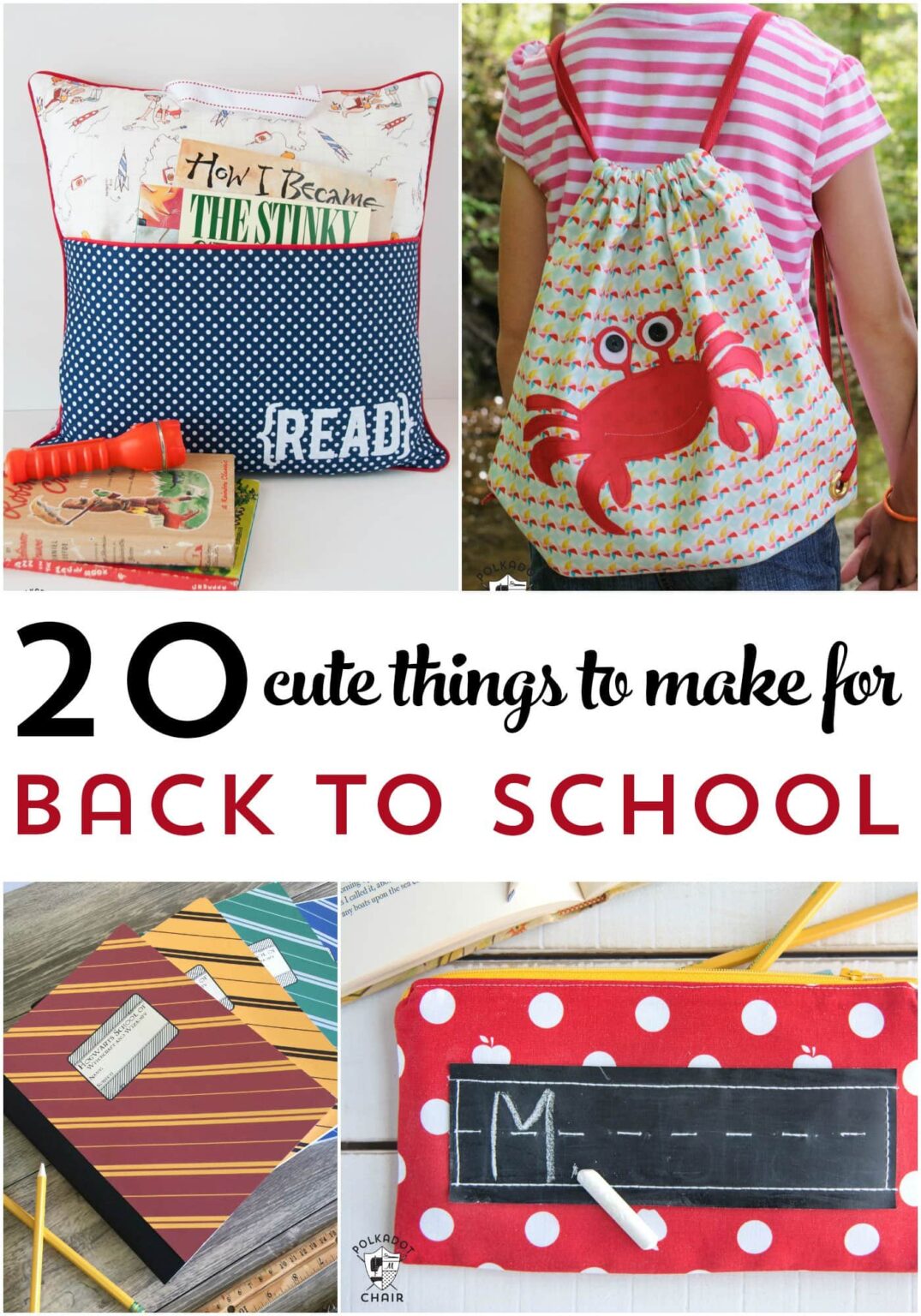 30+ Cute Things to Make For Back to School | Polka Dot Chair