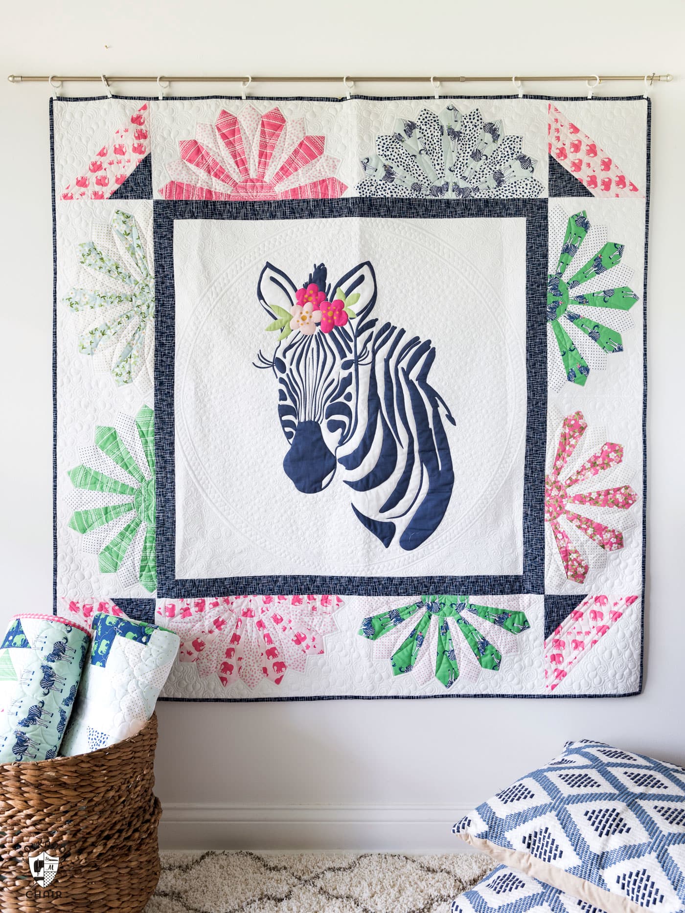 Introducing Zinnia the Zebra Quilt Pattern - The Polka Dot Chair