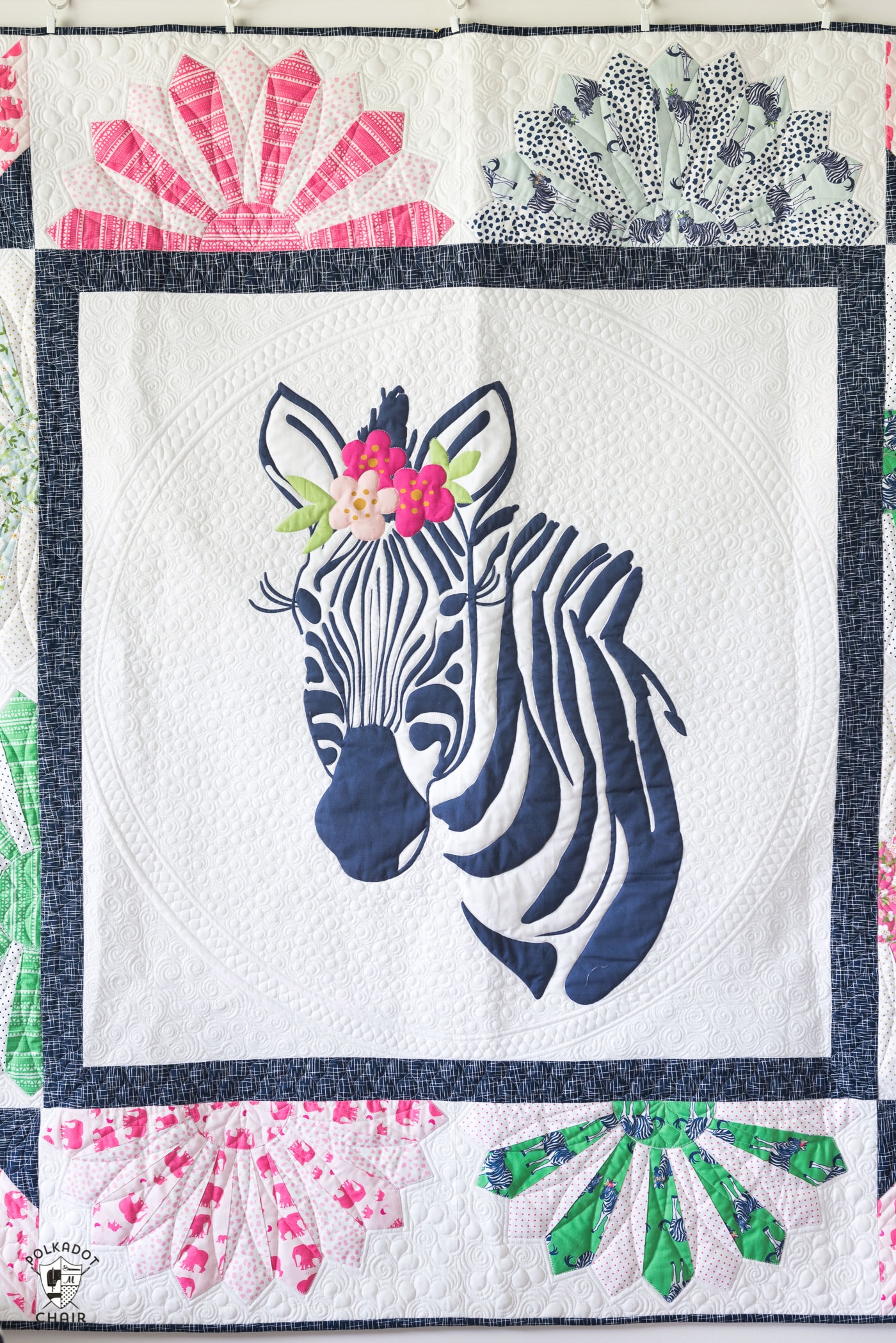 Introducing Zinnia the Zebra Quilt Pattern - The Polka Dot Chair