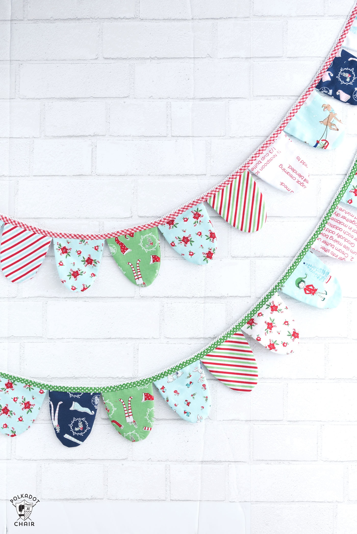 Fabric banner tutorial The Polka Dot Chair