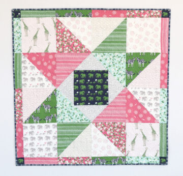 Patchwork Star Baby Quilt Tutorial by Diary of a Quilter - The Polka ...