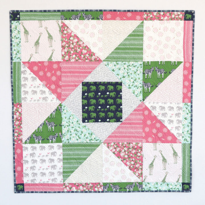 Finish It Friday; Giant Star Baby Quilt - The Polka Dot Chair