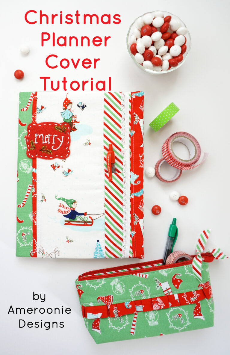 DIY Christmas Planner Cover Tutorial - The Polka Dot Chair
