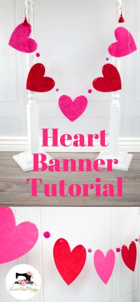 Heart Banner Tutorial; a Valentine's Day Craft Idea