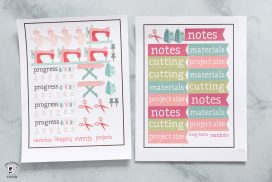 How to make a Planner and Create Printable Stickers | The Polka Dot Chair