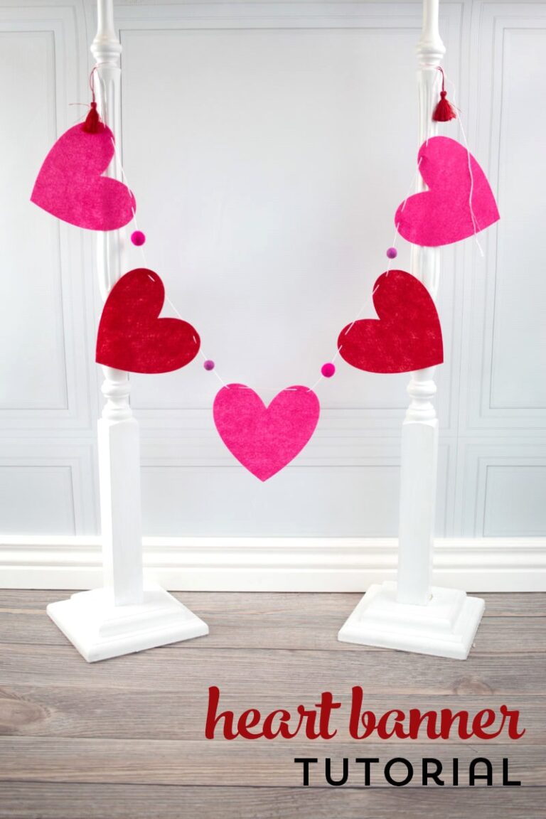 Heart Banner Tutorial; a Valentine's Day Craft Idea