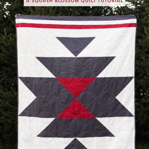 Sundance Quilt; A Free Squash Blossom Quilt Pattern - The Polka Dot Chair