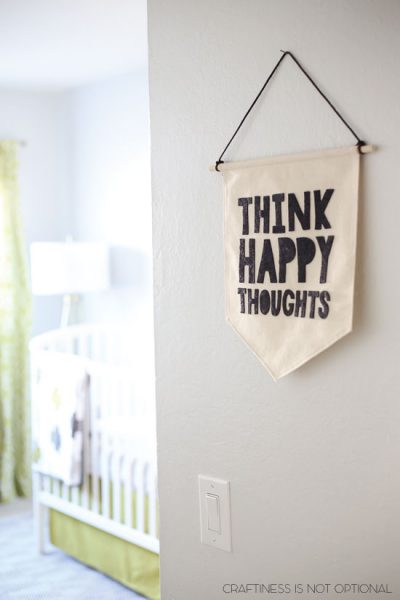 13 DIY Canvas Banner and Pennant Tutorials - The Polka Dot Chair