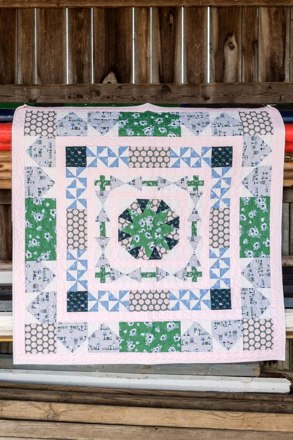 20+ Modern Baby Quilt Patterns - The Polka Dot Chair