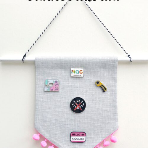 13 DIY Canvas Banner and Pennant Tutorials | The Polka Dot Chair