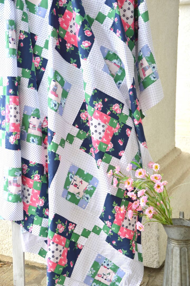 How to Make a Simple Patchwork Quilt - The Polka Dot Chair