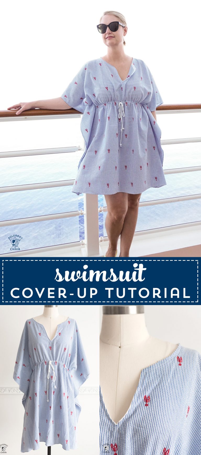 Simple to Sew Swimsuit Cover-Up Pattern - The Polka Dot Chair