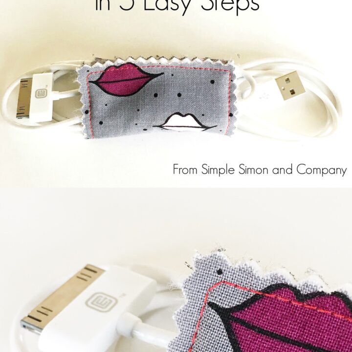 Simple DIY Cord Organizer Sewing Tutorial | Polka Dot Chair