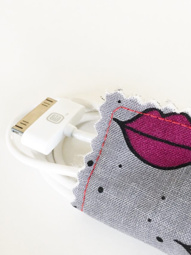 Simple DIY Cord Keeper Tutorial Story - The Polka Dot Chair